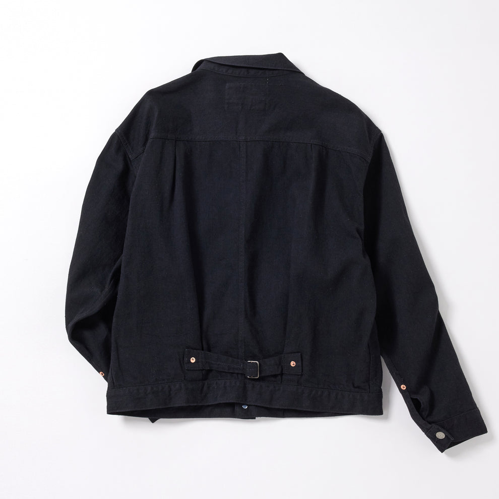 GL15470A / RECYCLED WASTE SUVIN COTTON YARN 11.5oz. DENIM PLEATED BLOU – gold